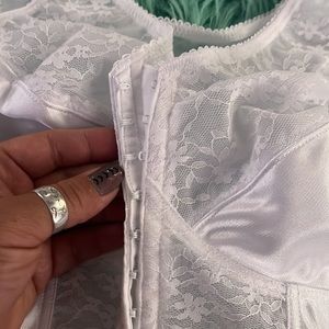 Exquisite Form | Intimates & Sleepwear | Long Line White Lace Bralette ...